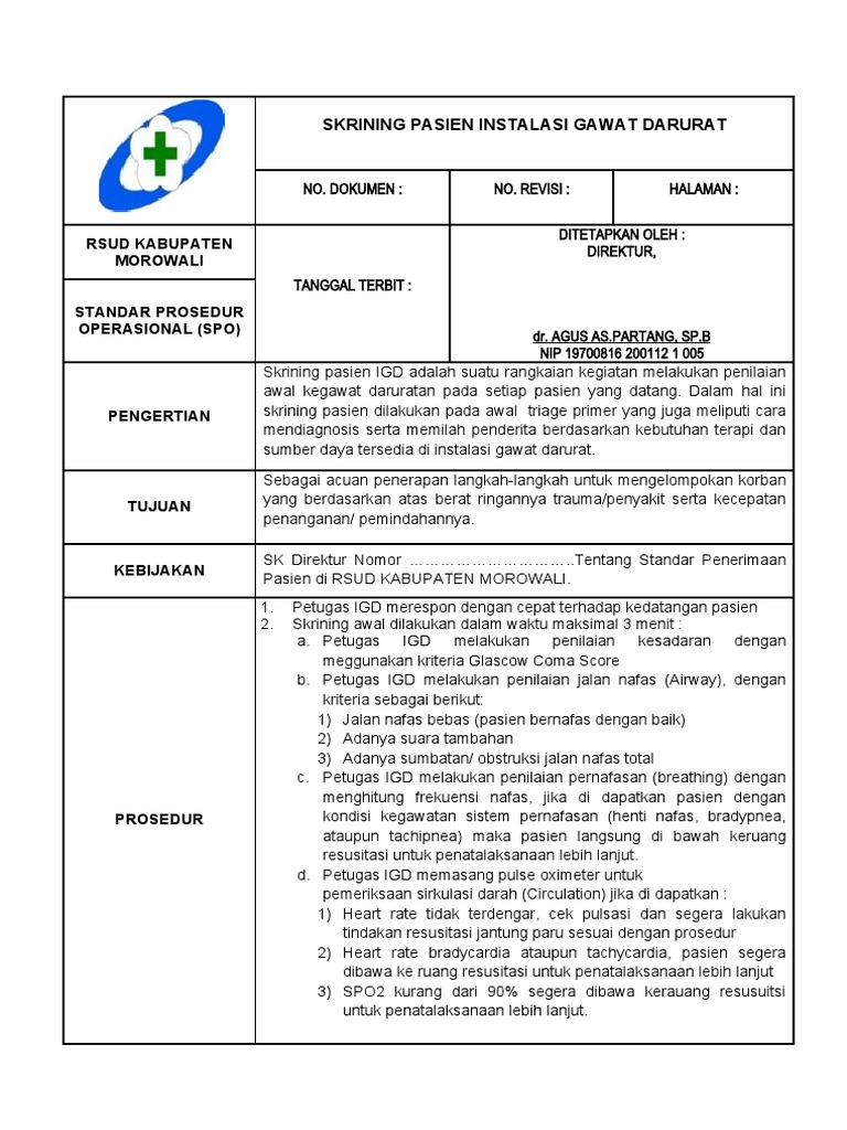 Skrining Pasien Igd Pdf