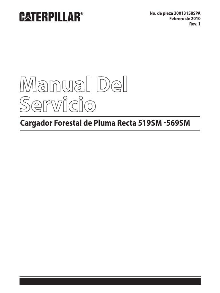 CAT 519-569SM Manual de Servicio | PDF | Soldadura | Construcción