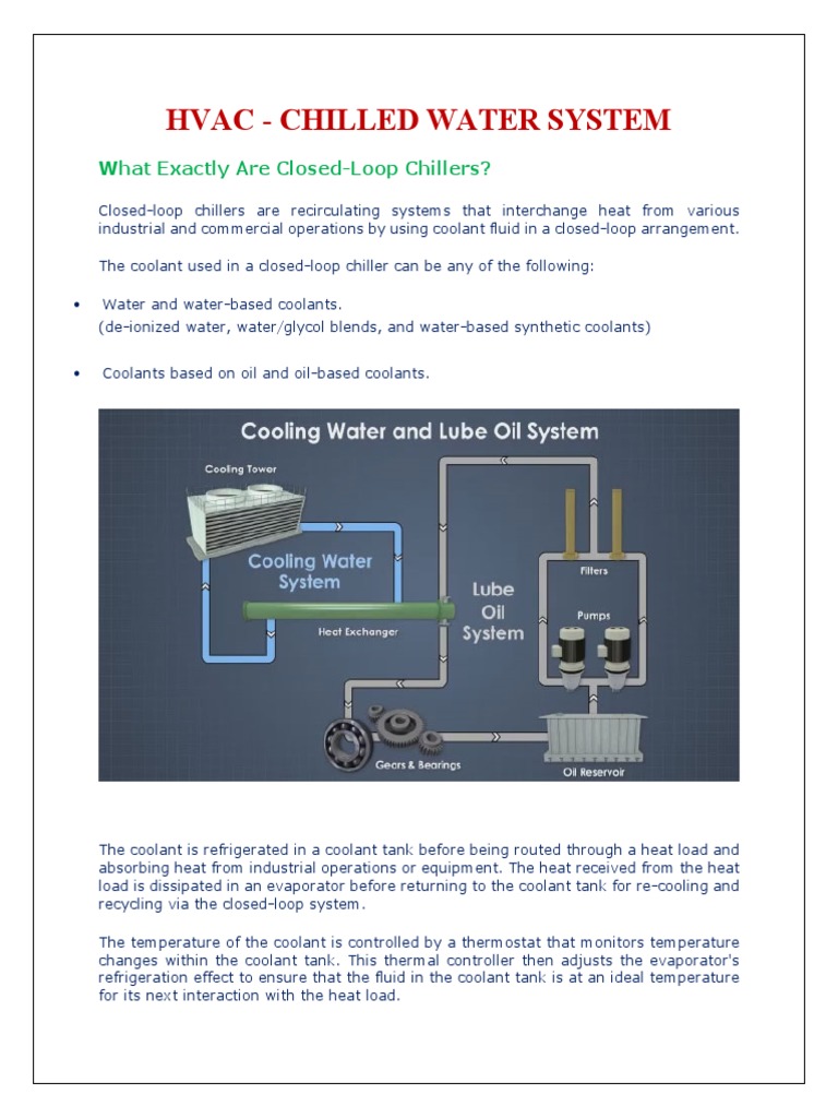Hvac - Chilled Water System: What Exactly Are Closed-Loop Chillers? | PDF