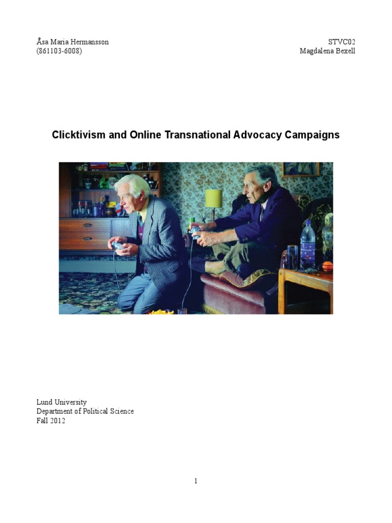 Clicktivism and Online Activism | PDF | Social Movements | Activism