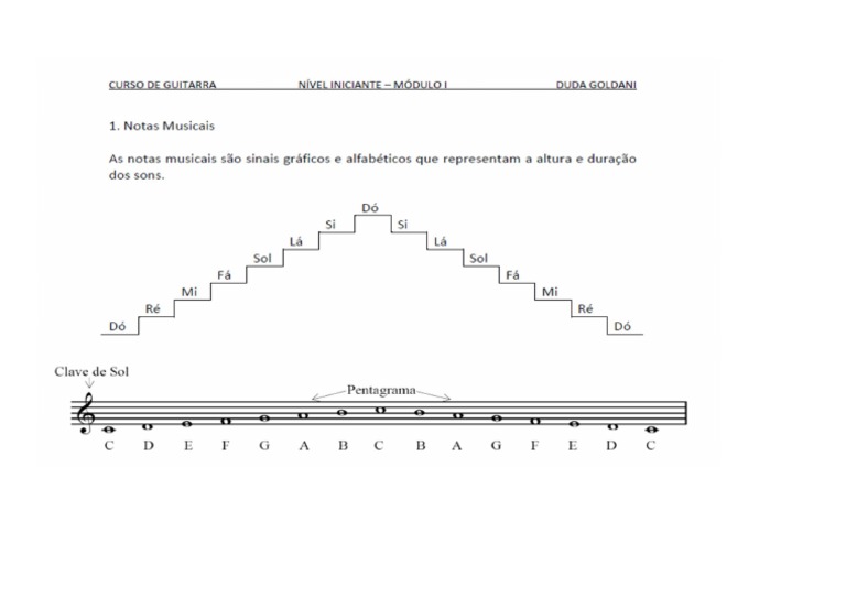 Escala de Dó Maior - Ascendente - Descendente | PDF