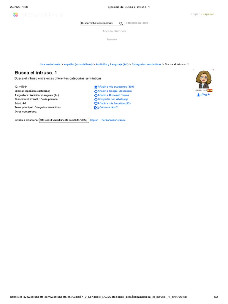 Ejercicio de Busca el intruso. 1 | PDF | Comunicación | Software