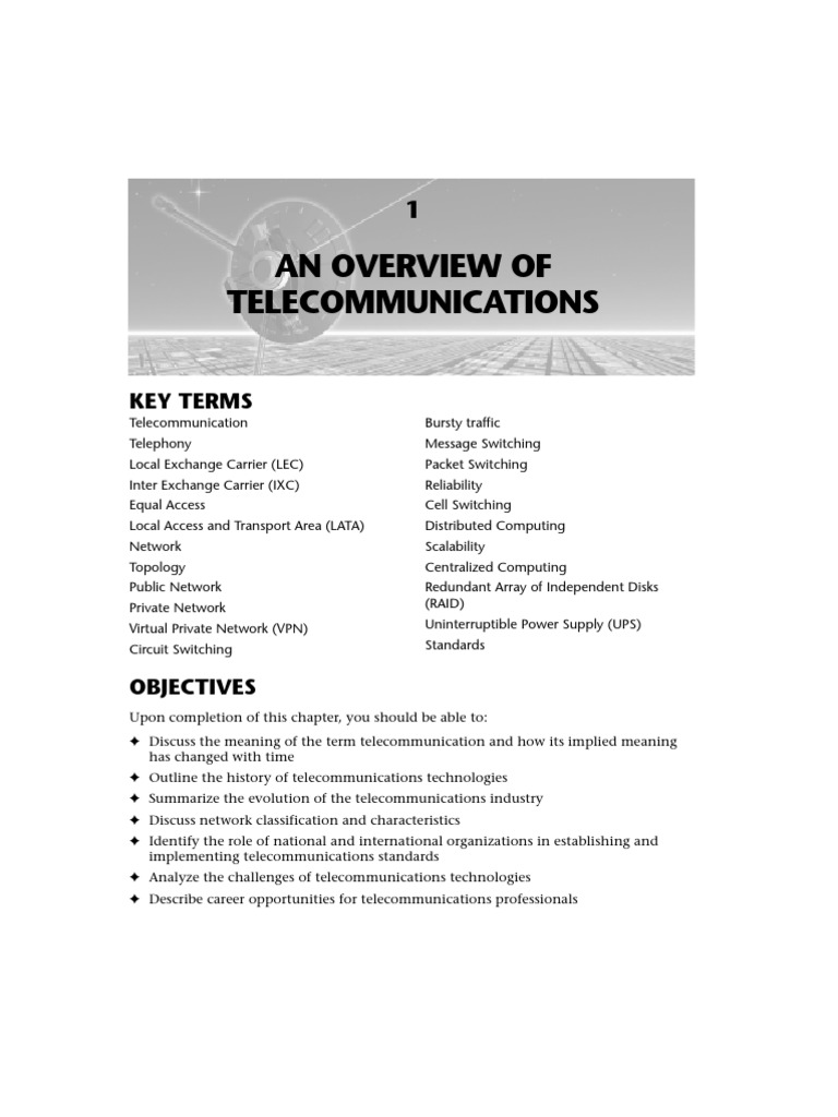 Telecom Overview | PDF | Network Topology | Wide Area Network