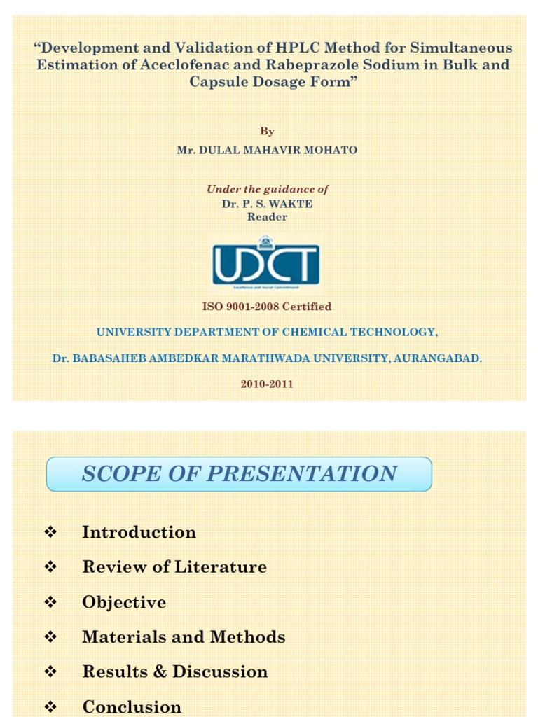 Dulal - M.tech (Pharm) - Thesis - Development & Validation - of - HPLC ...
