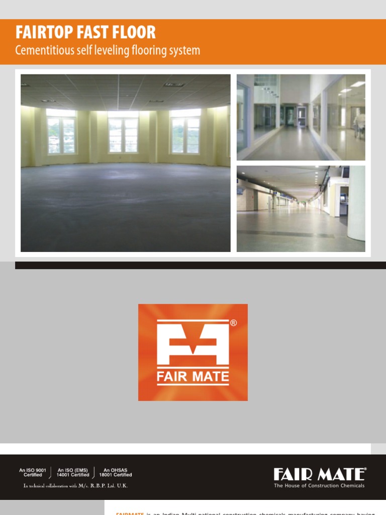 Fairtop Fast Floor - Cementitious Self Levelling Flooring Systems | PDF ...