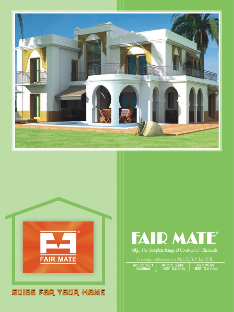 Fairmate Guide For Your Home | PDF | Paint | Concrete