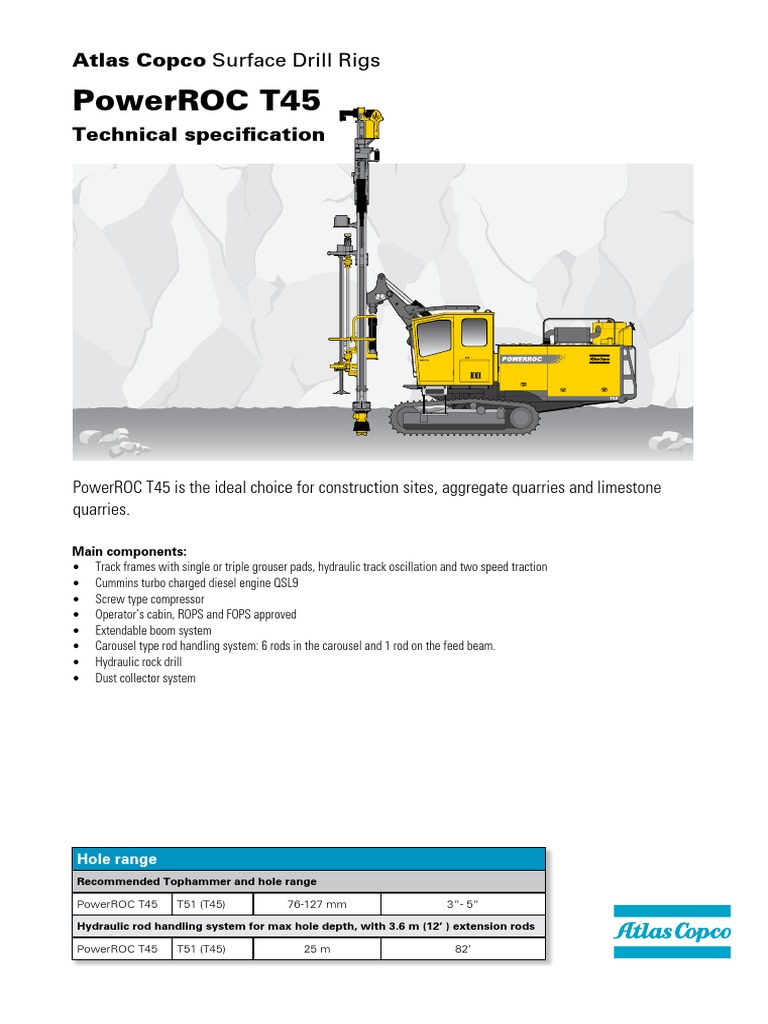 PowerROC T45 (9851 2592 01a) | PDF | Turbocharger | Diesel Engine
