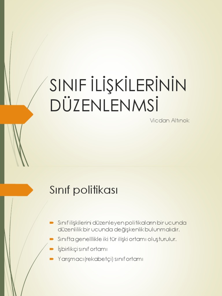 Sınıf Yönetimi 4. Ve 5.boyut | PDF