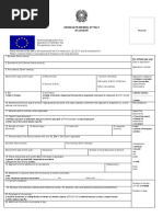 Italy Schengen Visa Application Form | PDF | Travel Visa | Justice