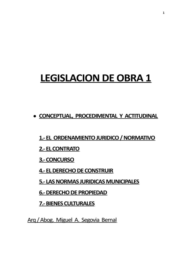 Legislacion de Obra.1.uca - Primer.parcial | PDF | Debido al proceso ...