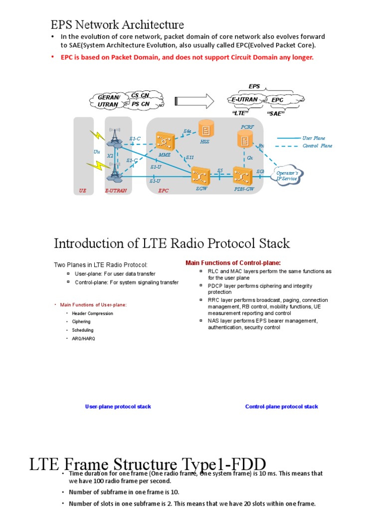 EPS Network Architecture Evolution | PDF | Telecommunications ...