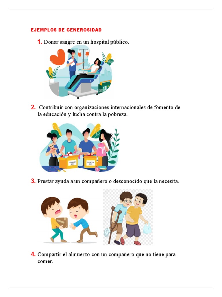 Ejemplos de Generosidad | PDF