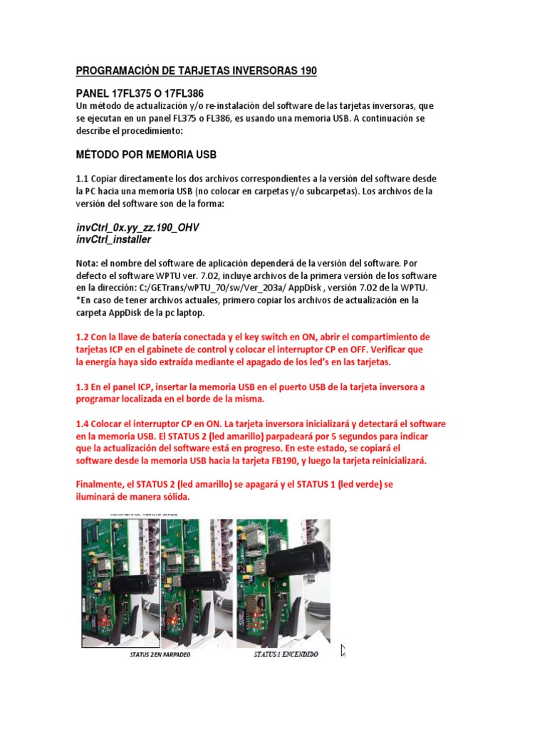 Actualización de Software para Inversores FL375/FL386 | PDF | Juegos y ...