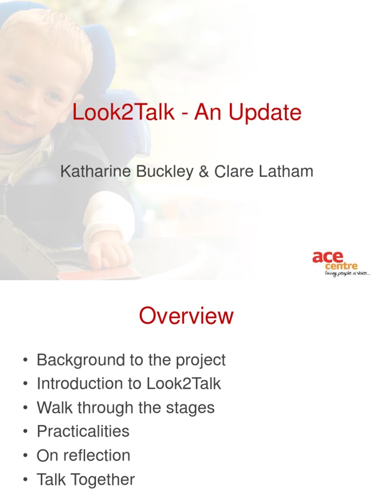 Look2Talk - An Update: Katharine Buckley & Clare Latham | PDF ...