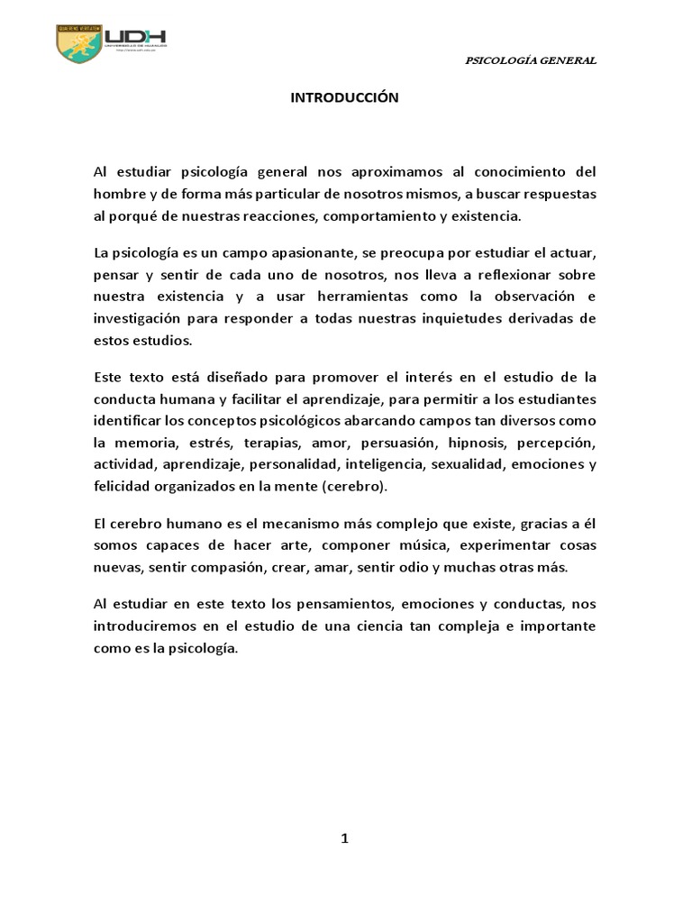 Modulo 2022 Psicologia | PDF | Sinapsis | Sicología