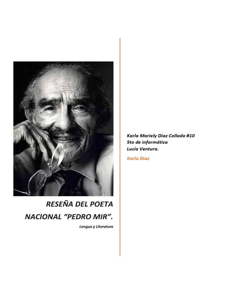 Reseña de Pedro Mir | PDF