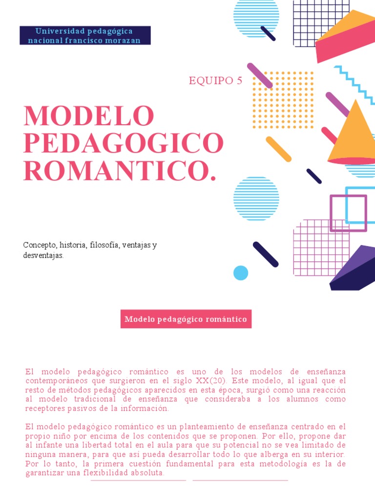 Modelo Pedagogico Romantico | PDF | Método de enseñanza | Ciencia cognitiva