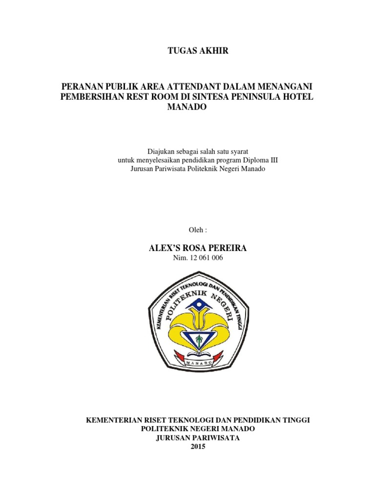 Peranan Public Area Attendant di Hotel | PDF