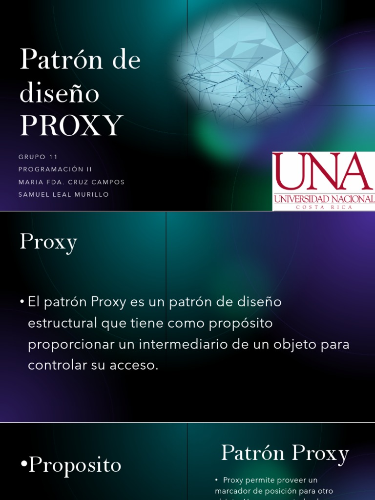 Patrón de diseño PROXY | PDF | Objeto (informática) | Servidor proxy