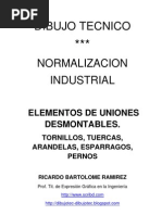 Medidas Normalizadas de Tornillos y Tuercas | PDF | Tornillo | Acero