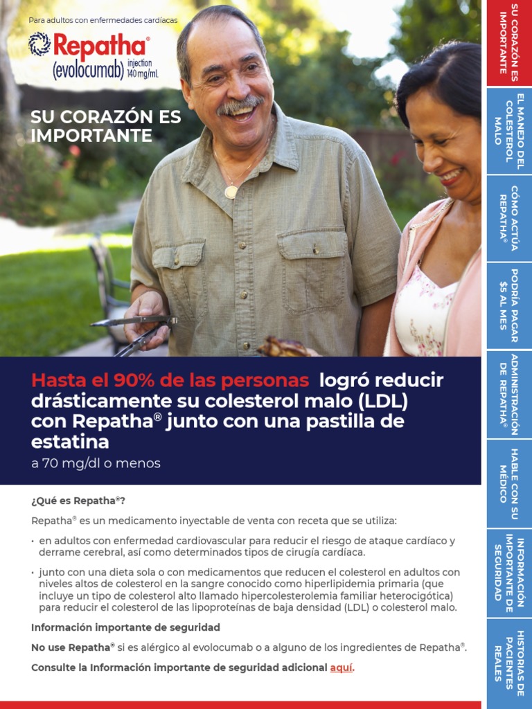 Repatha Consumer Brochure Spanish Usa 145 82575 | PDF | Medicare ...