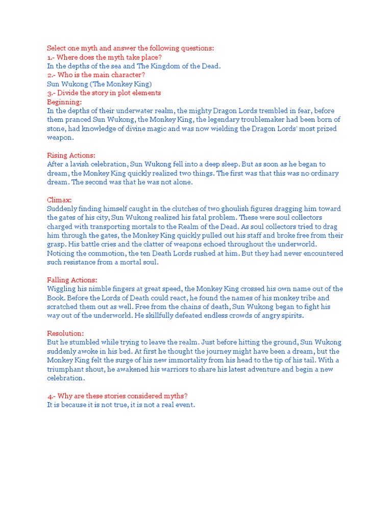 Myths Around The World | PDF