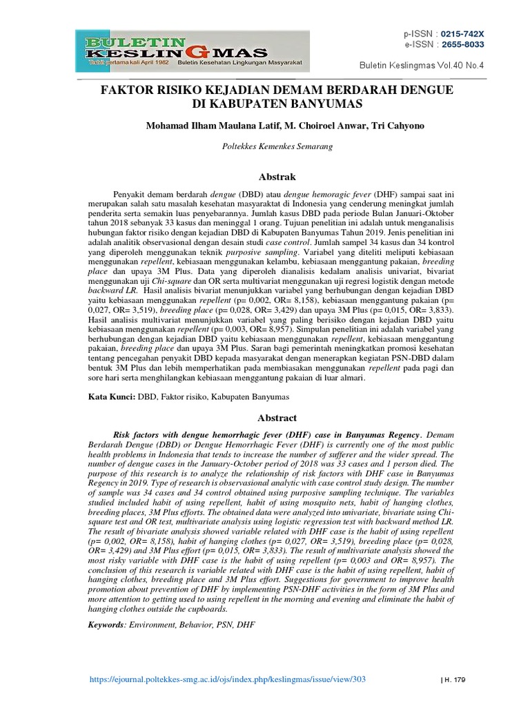 Faktor Resiko DBD | PDF