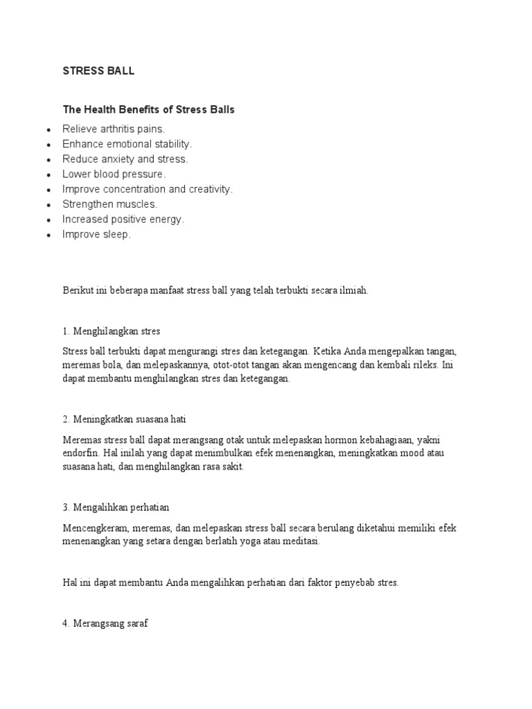 Stress Ball | PDF