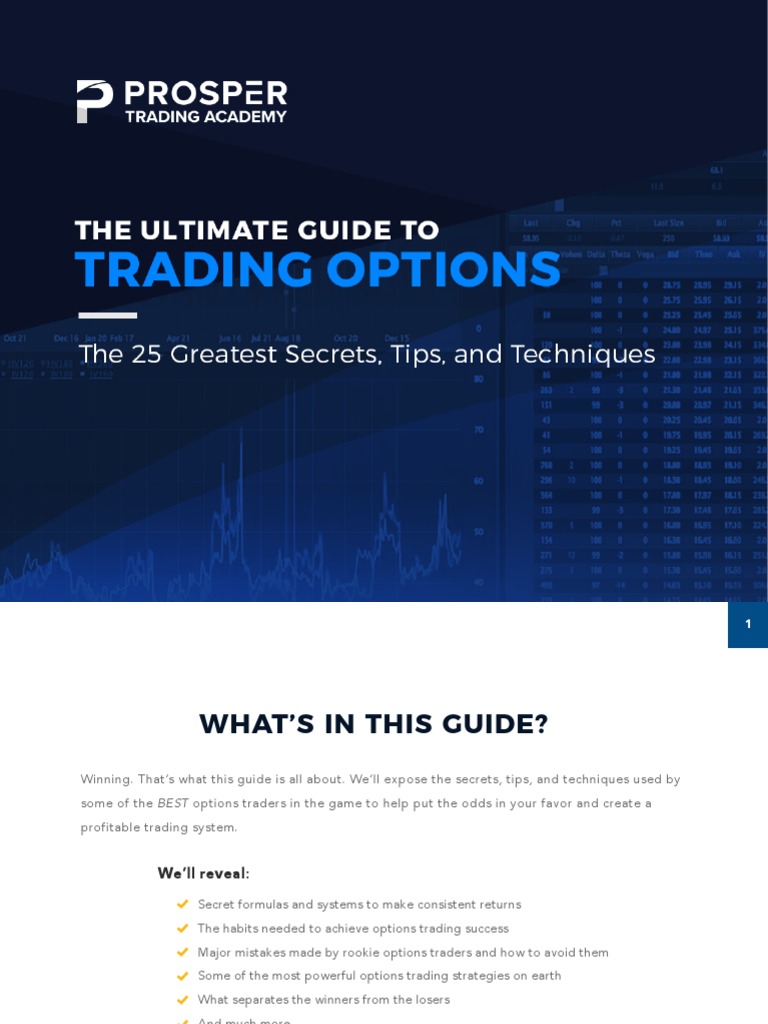 Ultimate Options Guide OPS New | PDF | Option (Finance) | Stocks