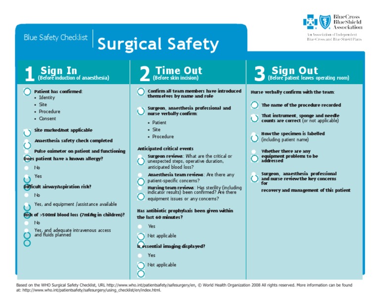 Surgical Time Out Guidelines | Time Out Surgery Checklist – XMLNW