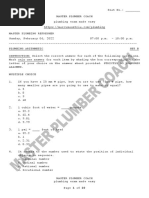 Plumbing Mathematics Reference Sheet | PDF | Area | Gallon