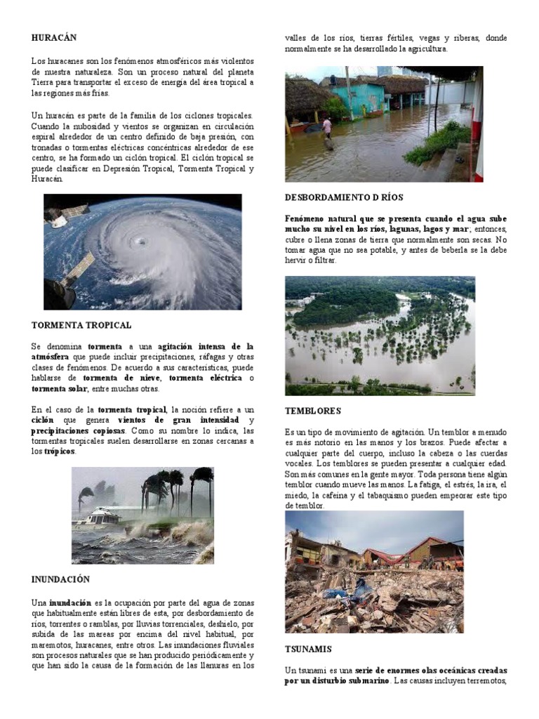 HURACÁN | PDF | Ciclones tropicales | Volcán