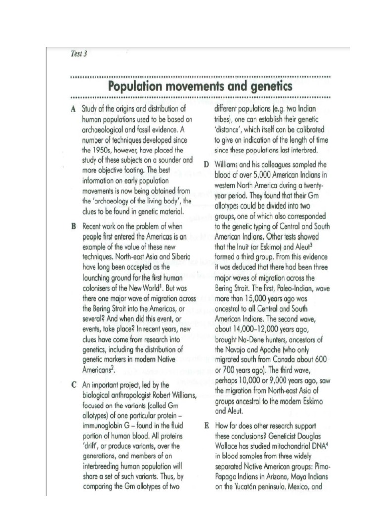 Population Movements and Genetics | PDF