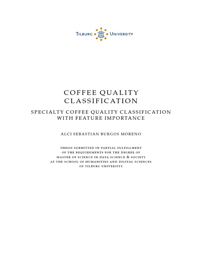 Specialty Coffee Quality Classification | PDF | Statistical ...