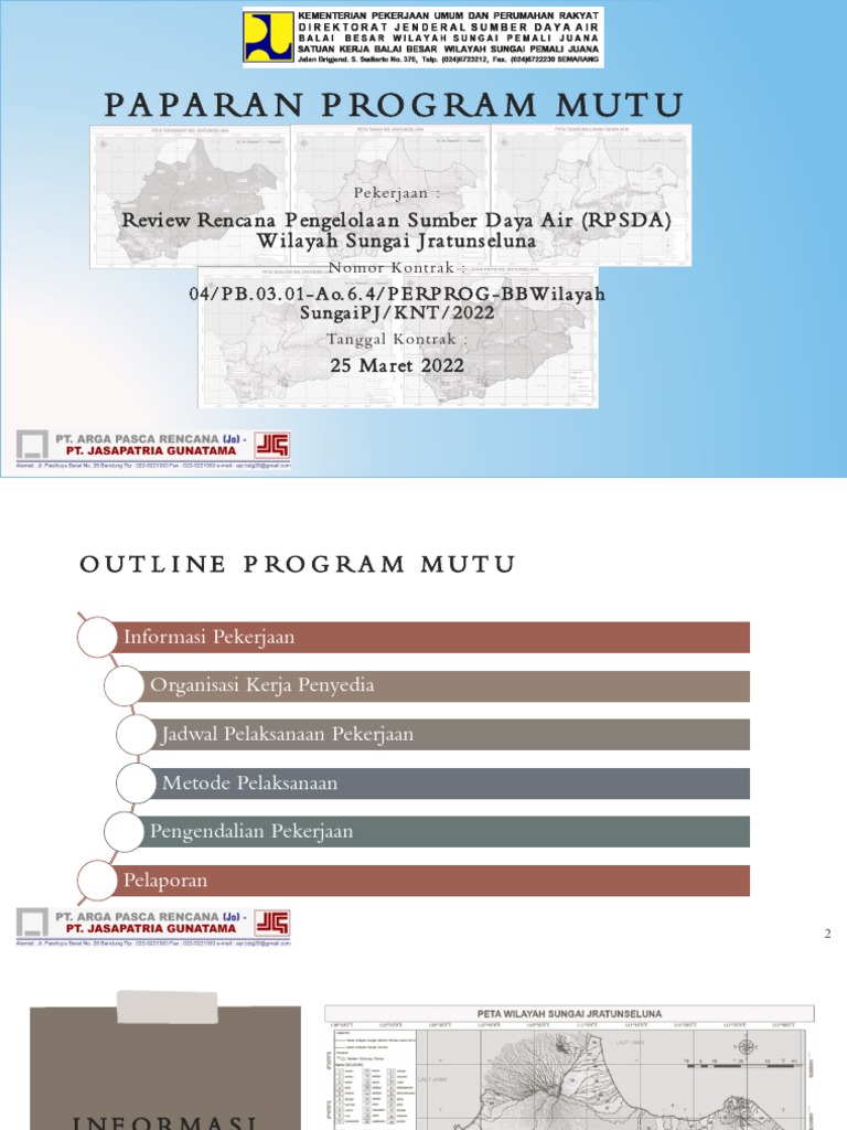 Paparan Program Mutu WS Jratunseluna | PDF