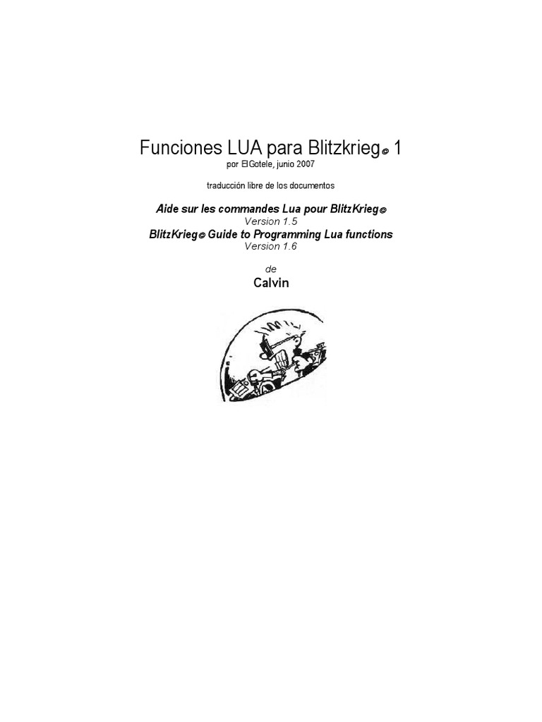Funciones Lua para Blitzkrieg 1 Por Elgotele Junio - 5ac616bf1723dd58d2aa9e64 | PDF | Conflicts ...