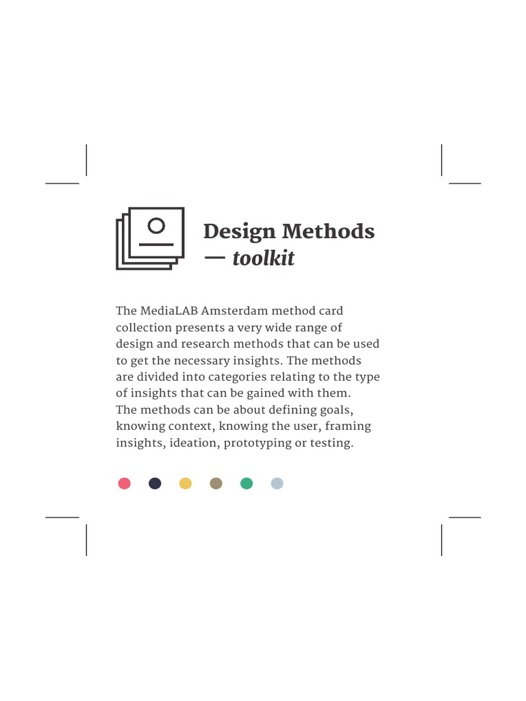 MediaLAB Amsterdam Design Methods | PDF | Brainstorming | Usability