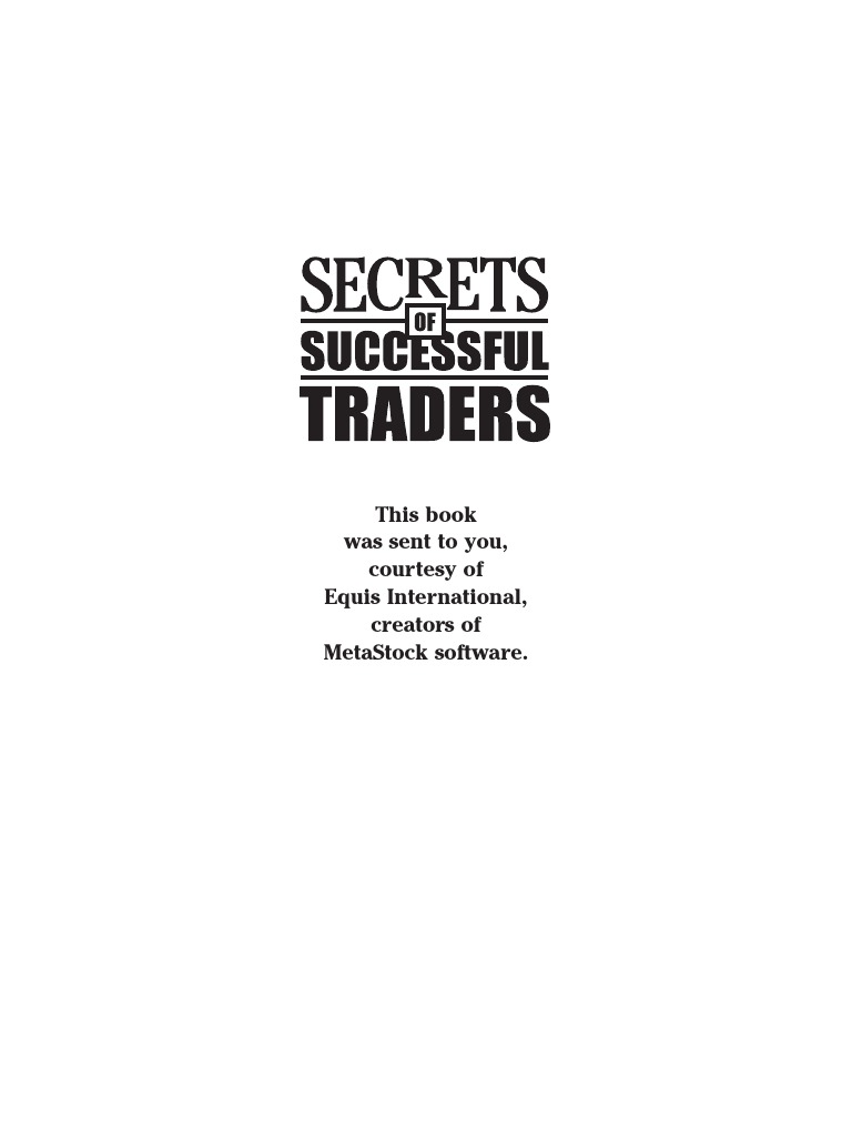 Secrets of Successful Traders | PDF