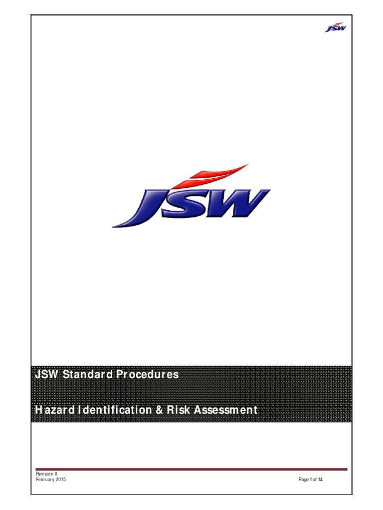 Standard Procedure For Risk Assessment | PDF | Risk | Risk Assessment
