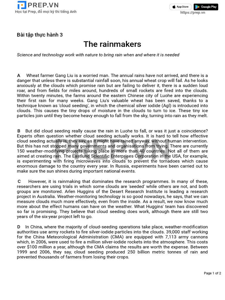 BTTH 3 Skimming | PDF | Rain | Physical Geography