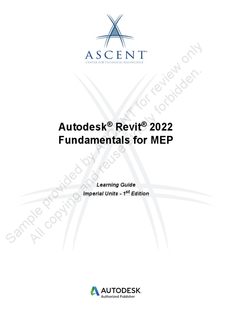 Revit 2022 Fundamentals For Mep | PDF | Autodesk | Application Software