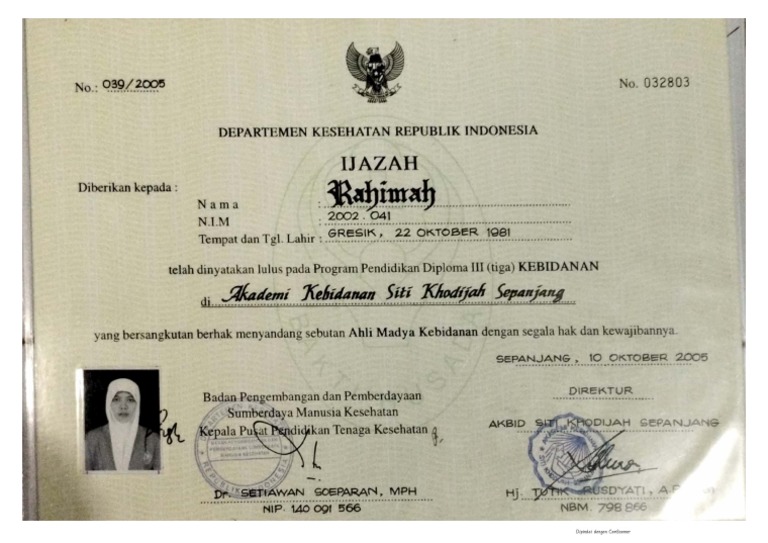 IJAZAH_D3_198110222017042001 | PDF