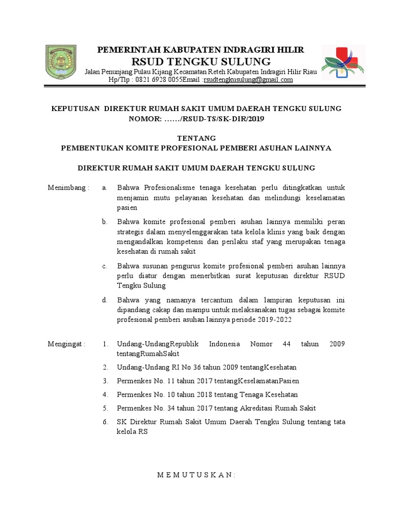 SK Pembentukan Komite Ppa Lainnya | PDF