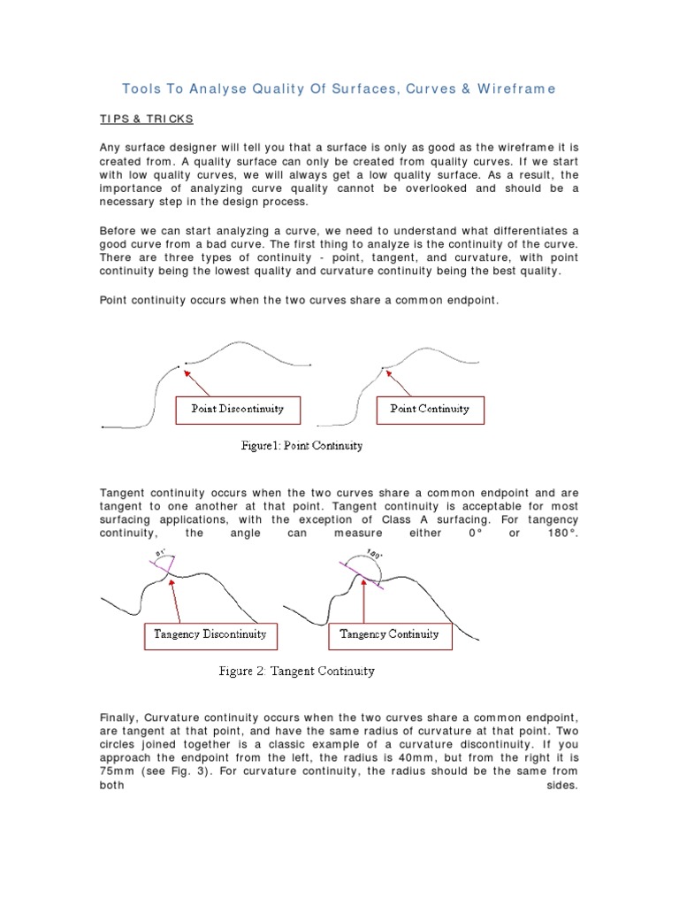 Tangent Continuity | Curvature | Tangent