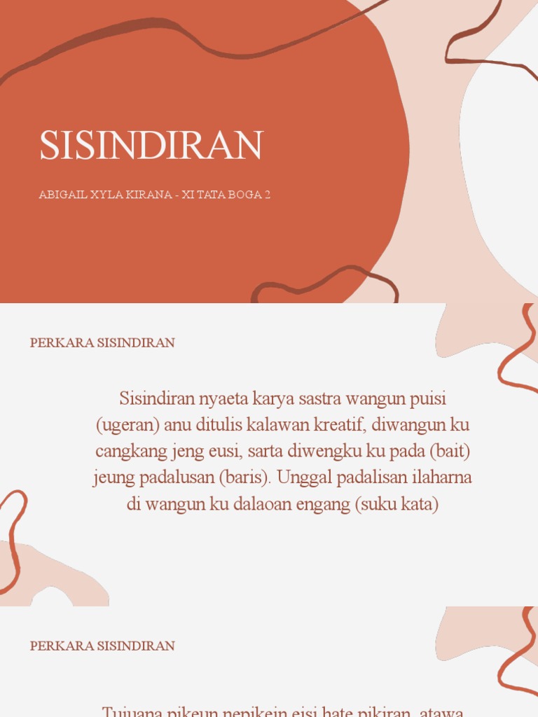 Rangkuman Materi Sisindiran | PDF