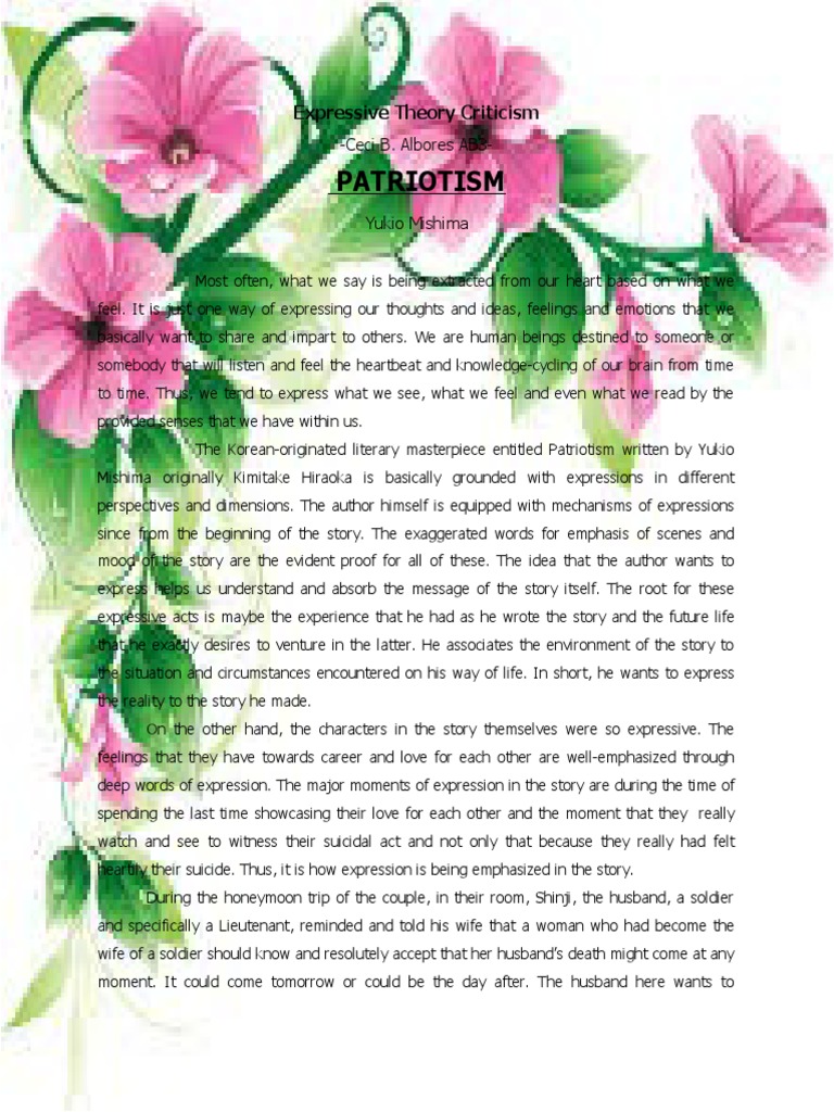 Expressive Theory Criticism | PDF | Feeling | Wife