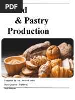 Lesson Plan in K-12 Bread and Pastry Production | PDF | Baking | Cakes