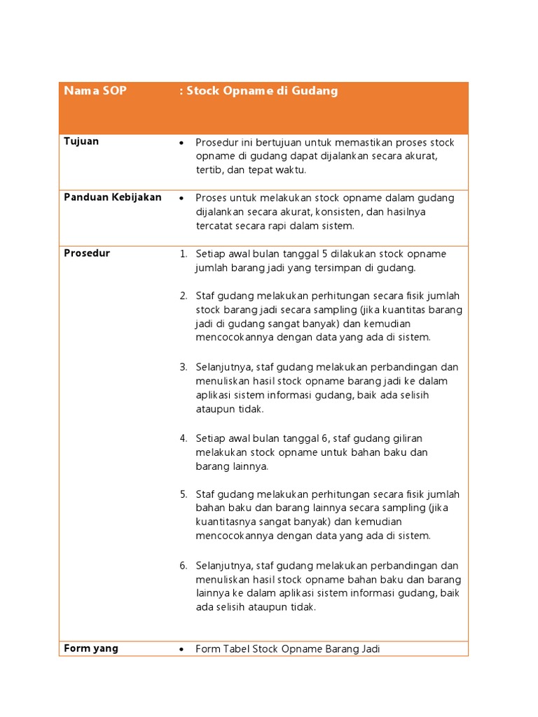 05 Sop Stock Opname Pdf
