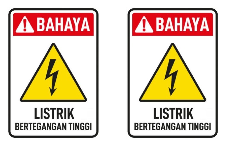 Stiker Bahaya Listrik | PDF