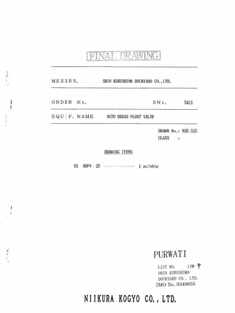 Auto Degas Float Valve ADFV-25 Manual | PDF | Manufactured Goods | Tools